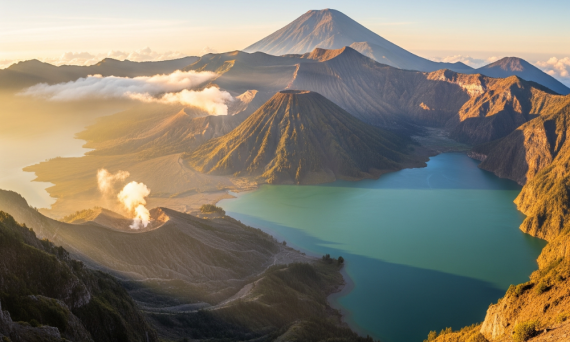 Monte Rinjani: o gigante adormecido da Indonésia